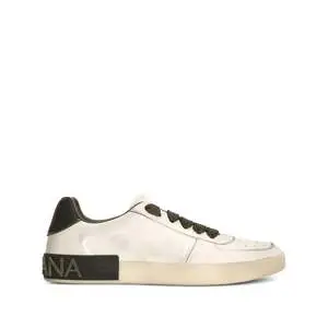 Dolce & Gabbana Low-top Sneakers With Perforated Toe - White
