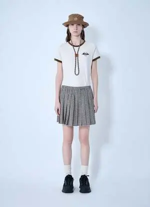 Moncler Embroidered Cotton Jersey Ringer T-shirt