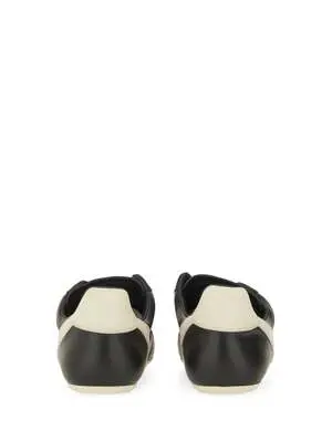 Rick Owens Leather Minimal Sneaker - Black