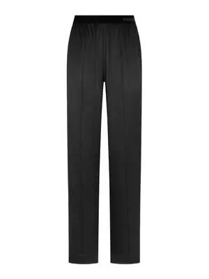 TOM FORD Stretch Silk Satin Trousers - Black