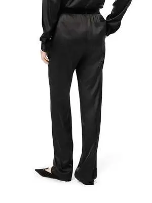 TOM FORD Stretch Silk Satin Trousers - Black