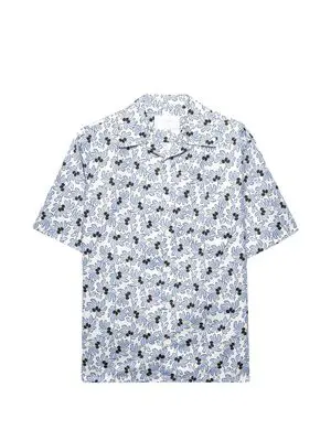 Prada Printed Cotton Blend Shirt - Multicolor