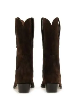 Paris Texas Hilda Suede Boots - Brown