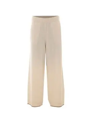 Brunello Cucinelli Ribbed Knit Cashmere Trousers - Multicolor