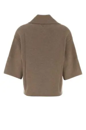 Bottega Veneta Cashmere Blend Polo Shirt - Brown