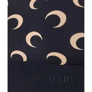 MARINE SERRE Recycled Moon Jersey Sport Bra - Black