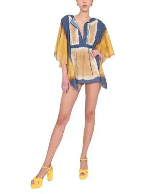 Alberta Ferretti Tie-dye Print Caftan