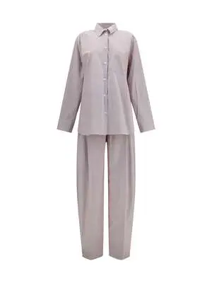 Andamane Wendela Striped Shirt And Pants Set - Multicolor