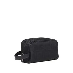 Fendi Embossed Calf Leather Travel Bag