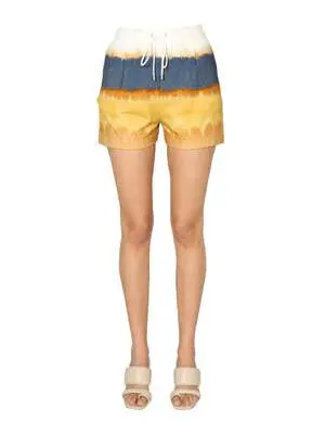 Alberta Ferretti Cotton Shorts - Yellow