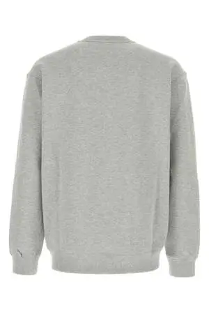 Gucci Grey Cotton Sweatshirt With Logo Detail - Gray