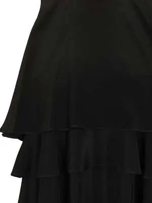 AMI Paris Short Sleeveless Ruffled Dress