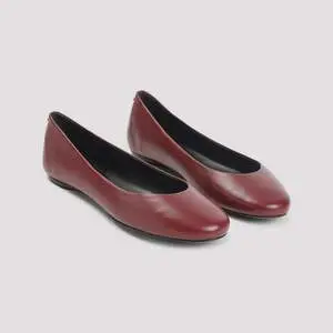 LANVIN Red Lambskin Ballerinas