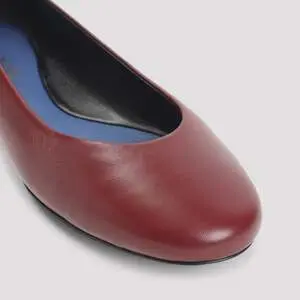 LANVIN Red Lambskin Ballerinas