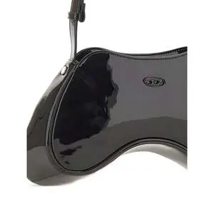 DIESEL® Patent Shoulder Bag - Black