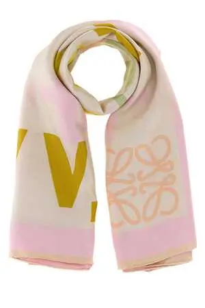 Loewe LOEWE Printed Silk Foulard Multicolor
