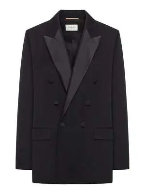 Saint Laurent Grain De Poudre Smoking Jacket