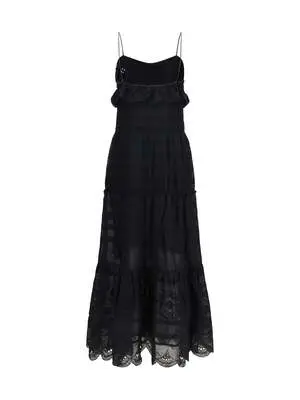 Isabel Marant Étoile Paule Long Ruffled Dress - Black