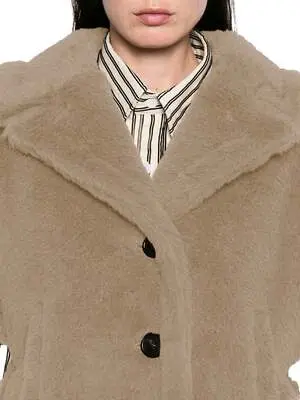 Max Mara Corvino Teddy Short Coat - Cream