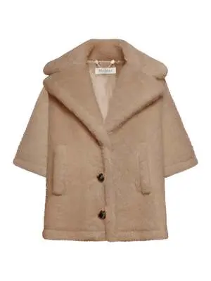 Max Mara Corvino Teddy Short Coat - Cream