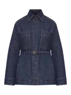 Fendi Denim Jacket With Ff Motif
