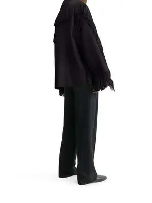 TOTEME Bouclé Jacket With Fringed Scarf