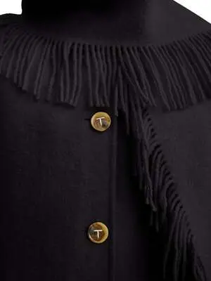 TOTEME Bouclé Jacket With Fringed Scarf