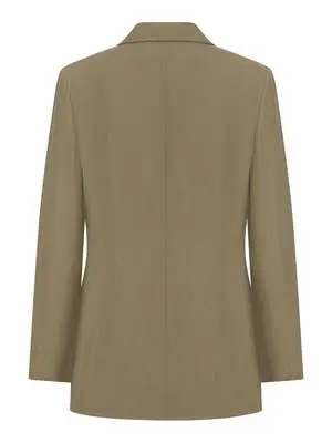 Giorgio Armani Single-breasted Linen Blazer