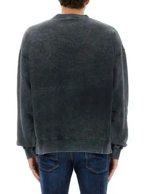 Dsquared2 Crewneck Sweatshirt With Embossed Logo - Gray