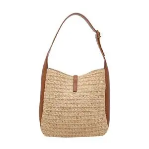 Saint Laurent Raffia Small Le 5 A 7 Shoulder Bag