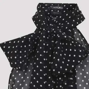 TOM FORD Polka Dot Silk Top