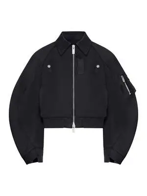 Sacai Cotton Chino X Nylon Twill Blouson - Black