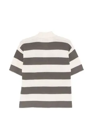 AMI Paris De Coeur Striped Polo Shirt - Multicolor