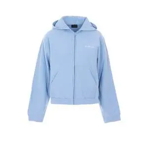 Balenciaga Zipped Hoodie - Blue