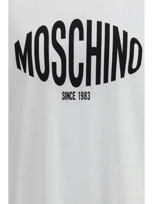 Moschino Logo Printed T-shirt - White