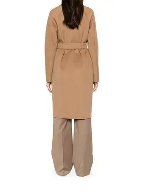 Max Mara Aceri Cashmere Robe Coat - Brown