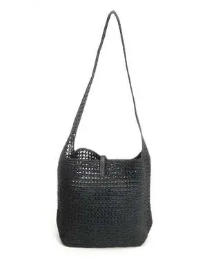 Saint Laurent Le 5 À 7" Crochet Raffia Tote Bag