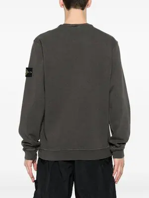 Stone Island Cotton Crewneck Sweatshirt With Detachable Logo Patch - Multicolor