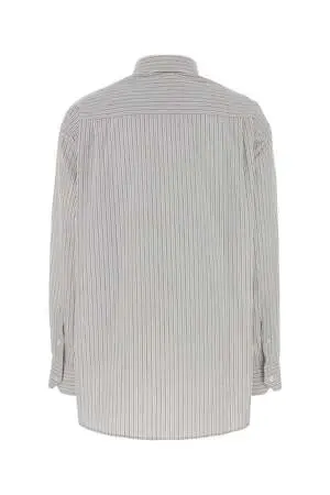 Prada Embroidered Poplin Oversize Shirt - Multicolor