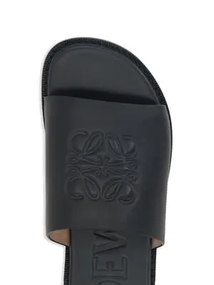 Loewe Anagram Leather Slides - Multicolor