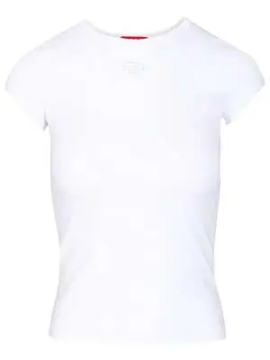 DIESEL® Slim-fit T-shirt With Embroidered Logo - White