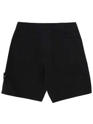 Stone Island Cotton Cargo Shorts With Logo Patch