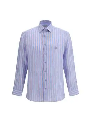 Etro Striped Linen Shirt - Multicolor