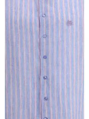 Etro Striped Linen Shirt - Multicolor