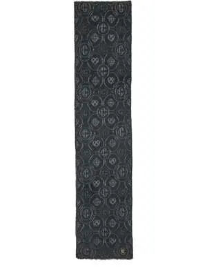 Casablanca Casablanca Men Monogram Fluffy Scarf Gray