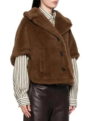 Max Mara Corvino 4 Teddy Short Coat - Gold