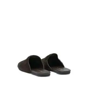 Prada Calf-hair Slip-on Slippers - Brown