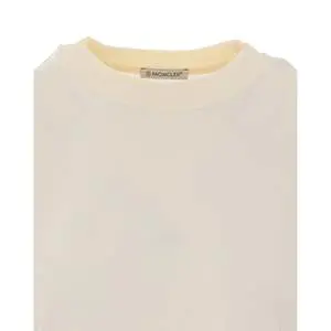 Moncler Embroidered Logo T-shirt - Cream