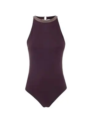 Brunello Cucinelli Embellished Halterneck One-piece Swimsuit