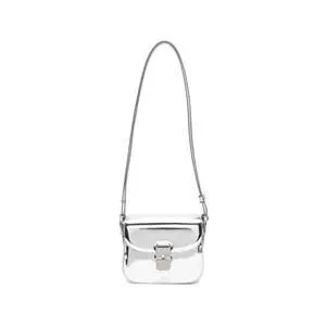 A.p.c. A.P.C. Rectangular Shoulder Bag With Turnlock Fastening Silver